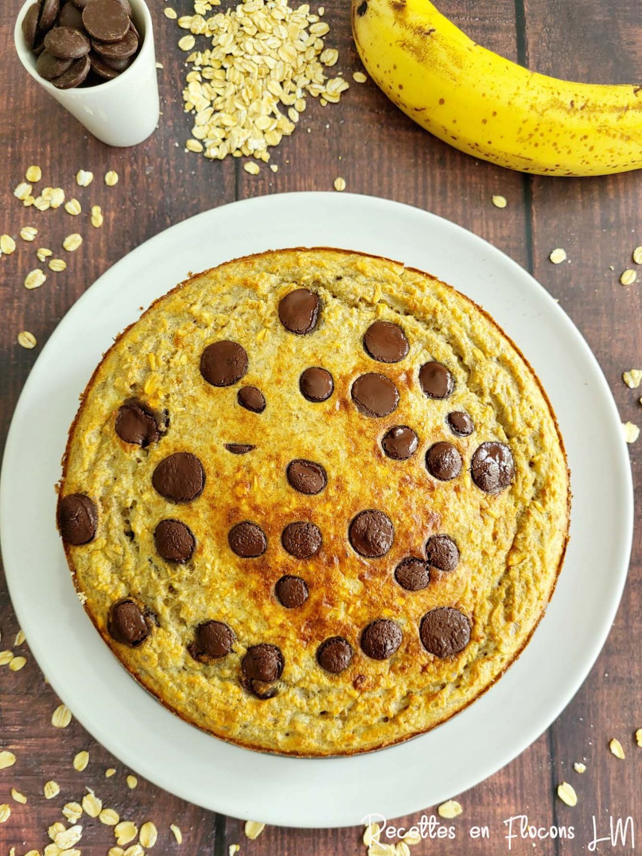 Gâteau moelleux banane chocolat - RECETTES EN FLOCONS