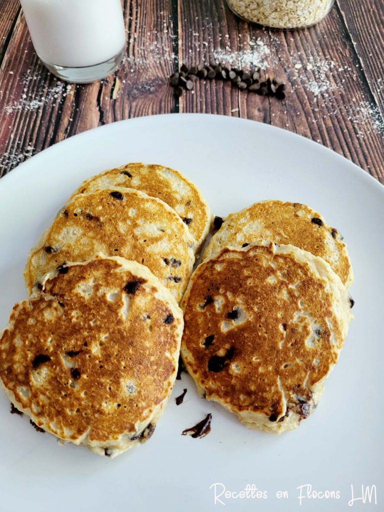 Pancakes aux flocons d’avoine (moelleux et healthy) - RECETTES EN FLOCONS