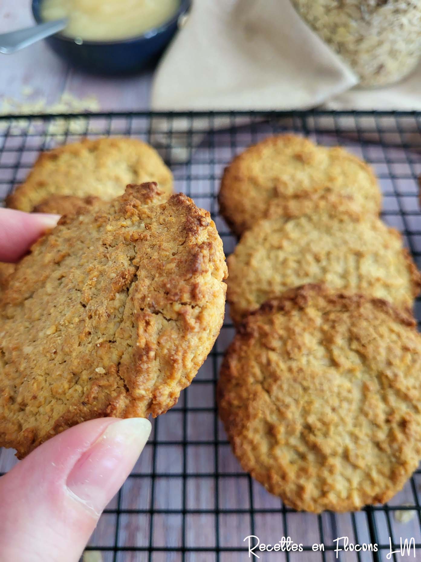 Biscuits à la compote sans sucre (sans gluten) - RECETTES EN FLOCONS